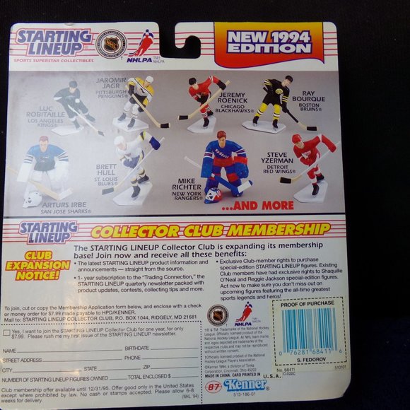 NHL | Toys | Nhl Starting Lineup Figures Cards Nos | Poshmark